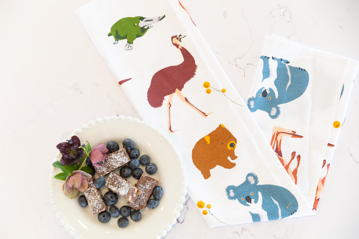 Australian Animals Tea Towel – The Farmers Pantry